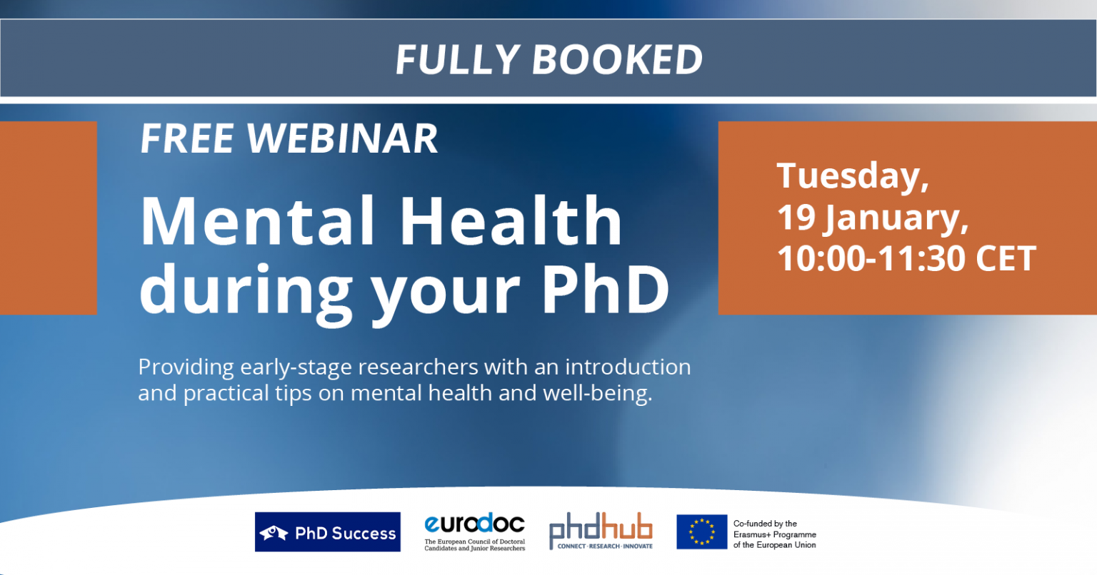 Mental Health during your PhD I Free Webinar - PhDHub